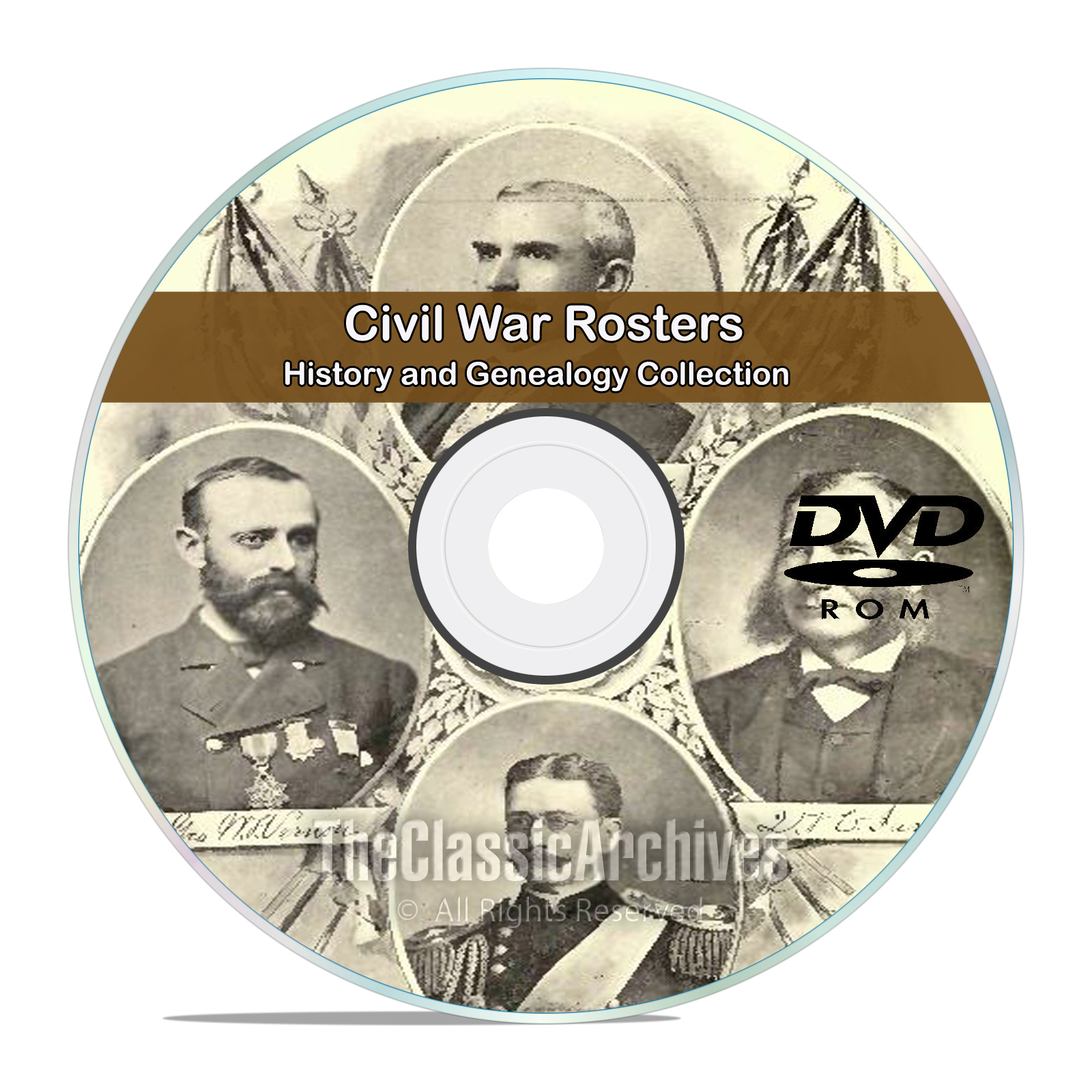 Civil War Rosters, 77 Classic Books, History and Genealogy, Names on ...